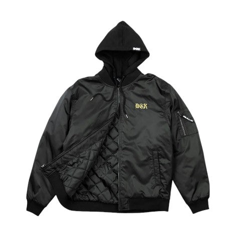 DGK Guerrero Hooded Bomber Jacket - Black – Icon Boardshop