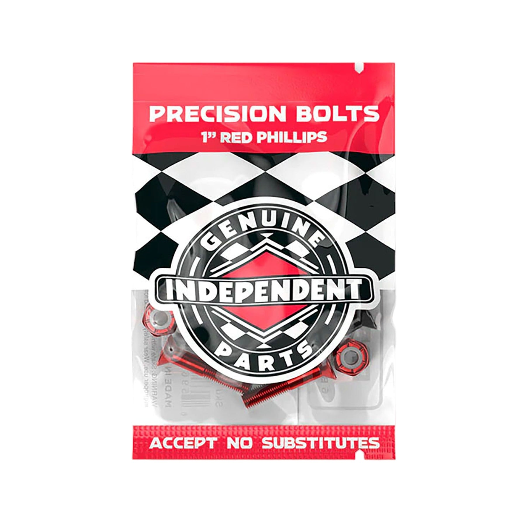 Independent Genuine Parts 1'' Phillips Hardware - Black/Red – Icon ...