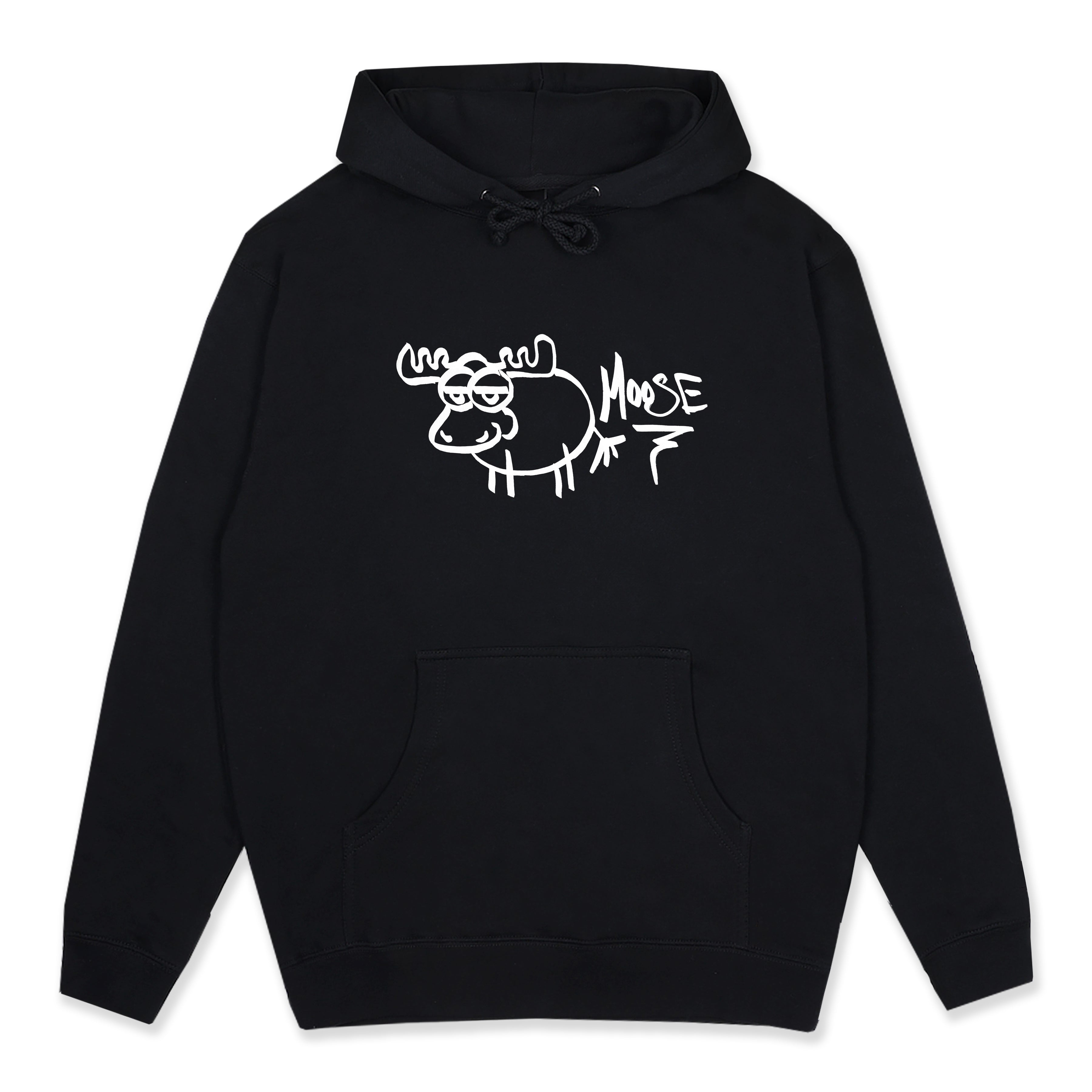 Moose Logo Hoodie - Black – Icon Boardshop